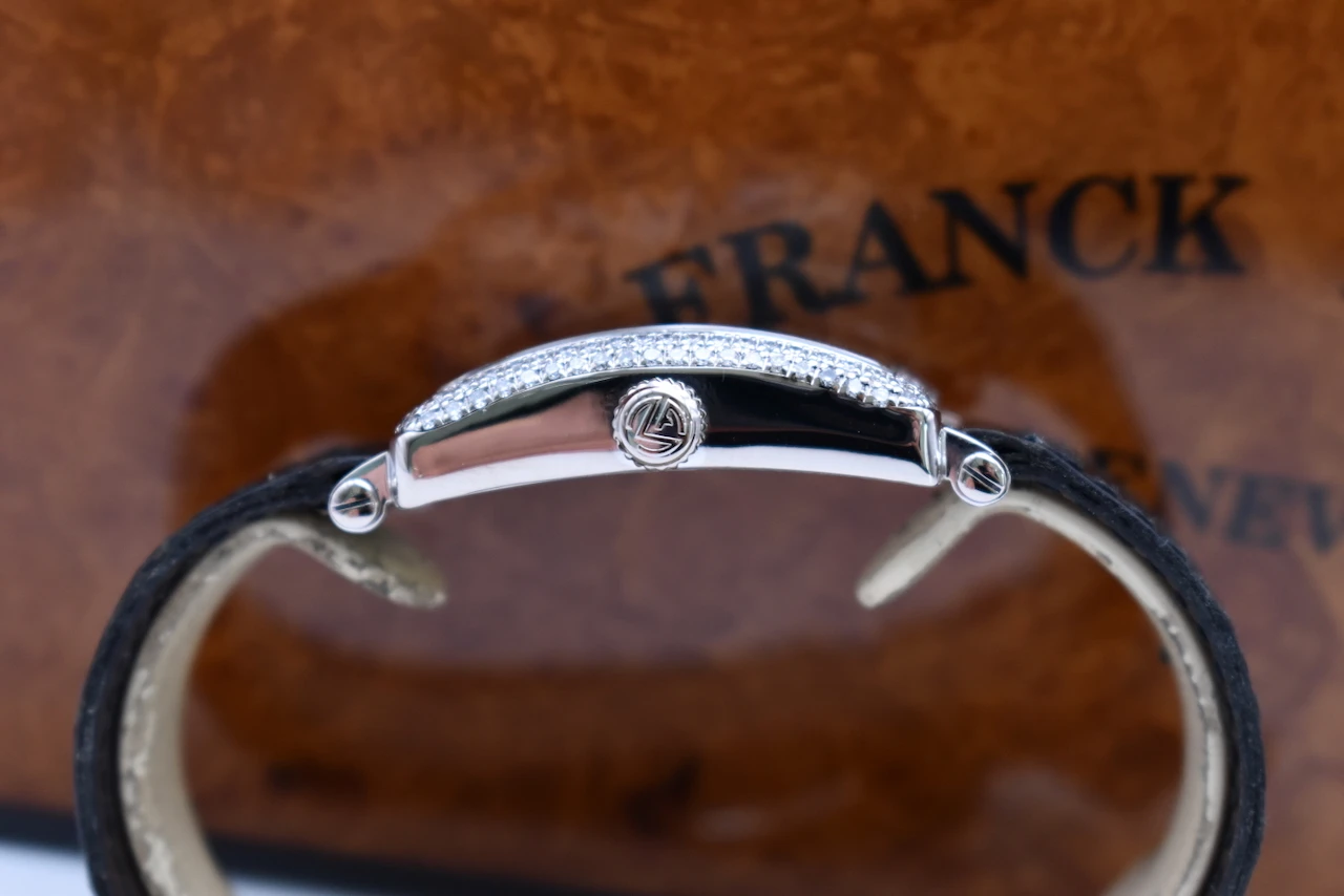 Franck Muller Long Island 18ct White Gold Diamond Set Watch 900 S6 D ...